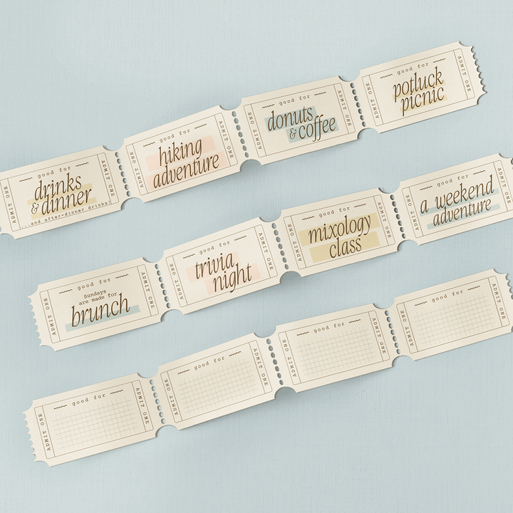 Love Tickets for Couples - The Perfect Anniversary Gift – Curated For ...
