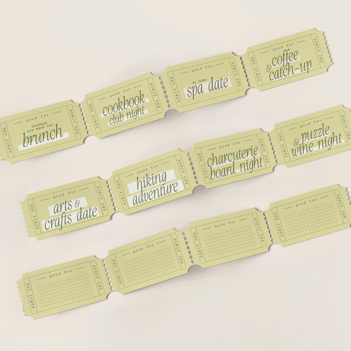 Love Tickets for Couples - The Perfect Anniversary Gift – Curated For ...
