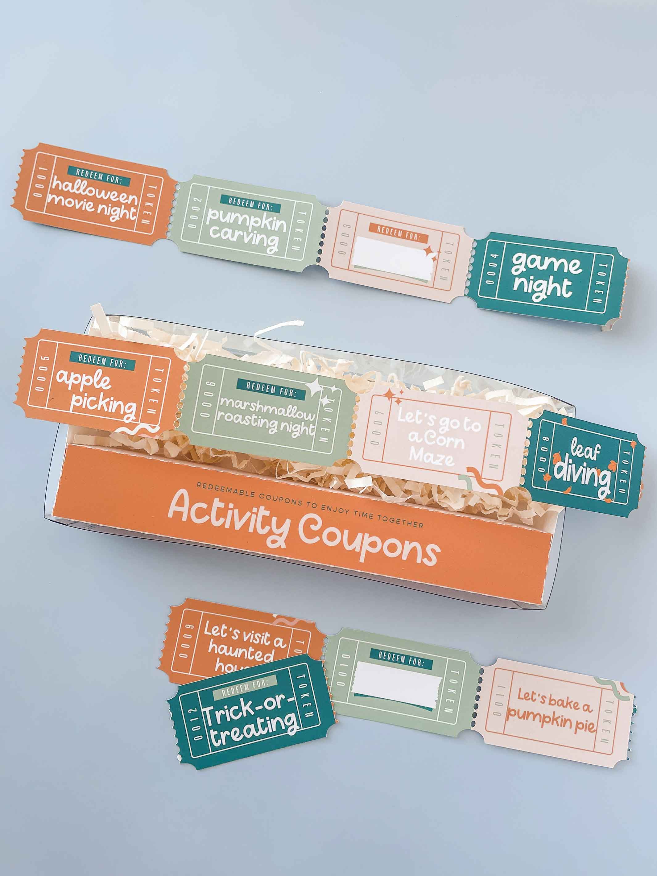 Fall Activity Tickets for Kids – Curated For You Gifts